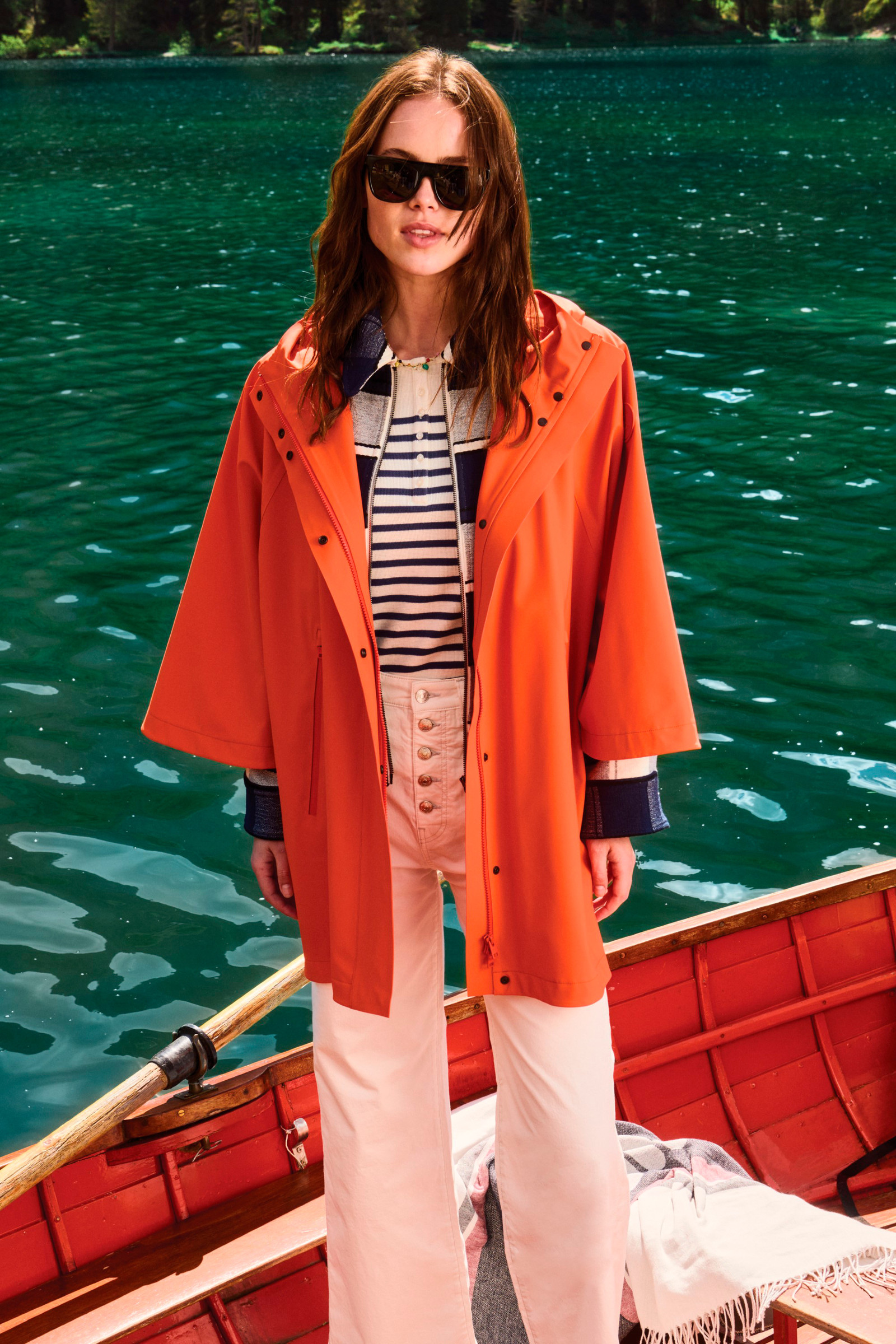 Women's Gentry Overshirt in Manteco Recycled Cotton Blend Blue ...