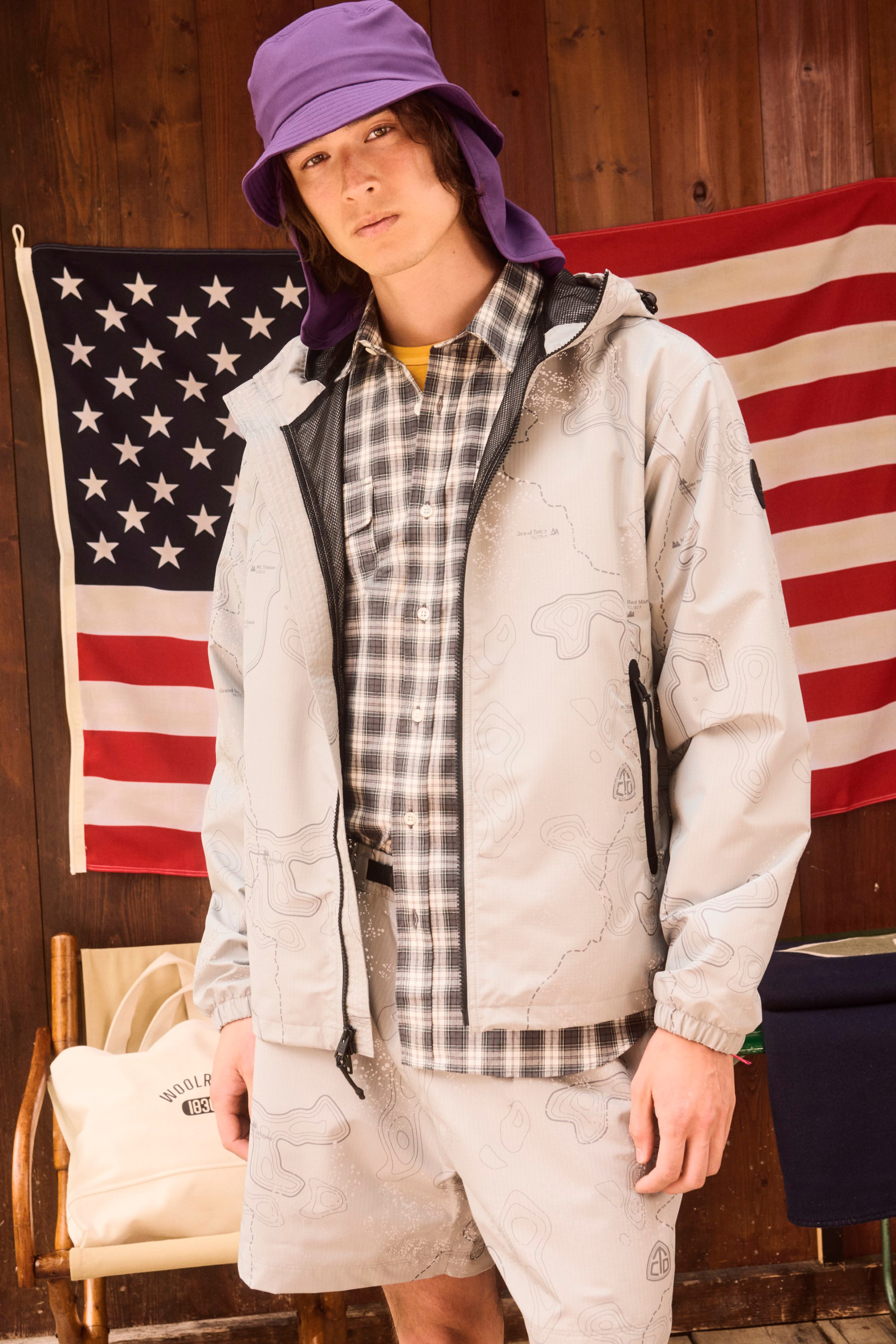 Men's Reflective Jacket in Ripstop Fabric Grey | Woolrich USA