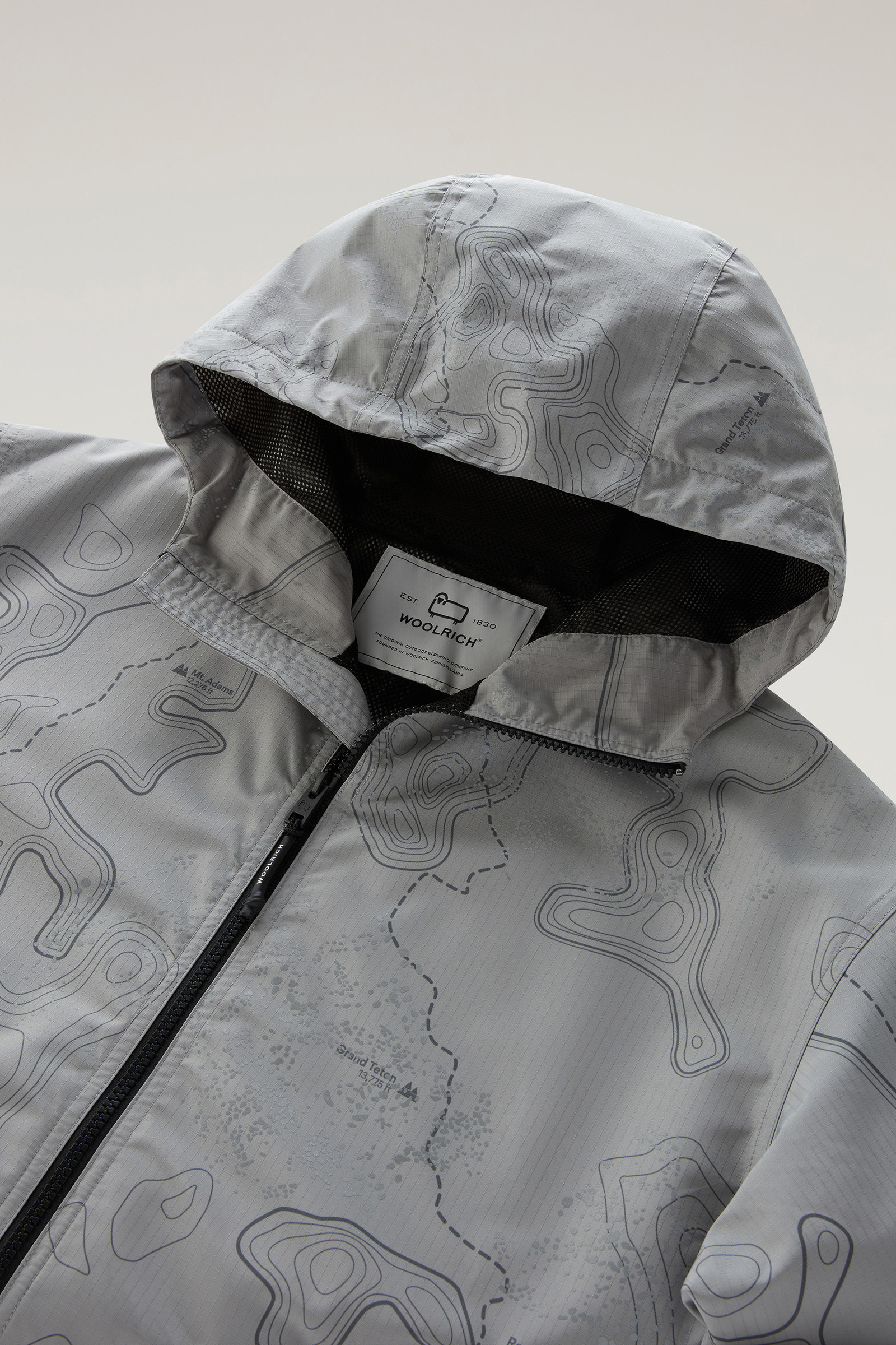 Men's Reflective Jacket in Ripstop Fabric Grey | Woolrich USA