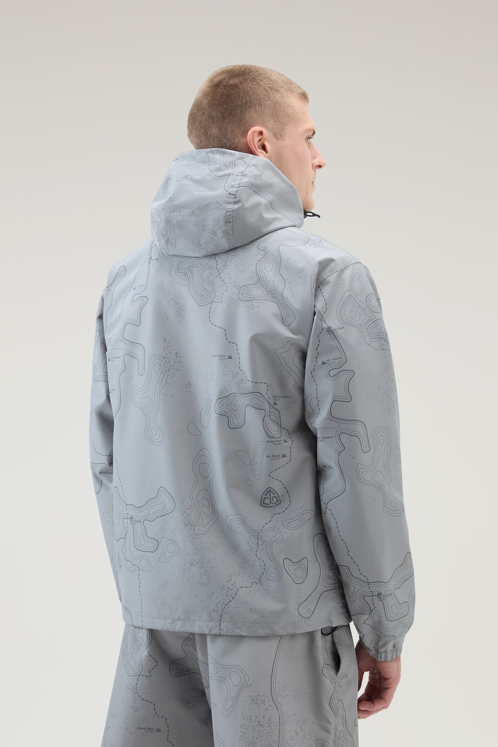Men's Reflective Jacket in Ripstop Fabric Grey | Woolrich USA