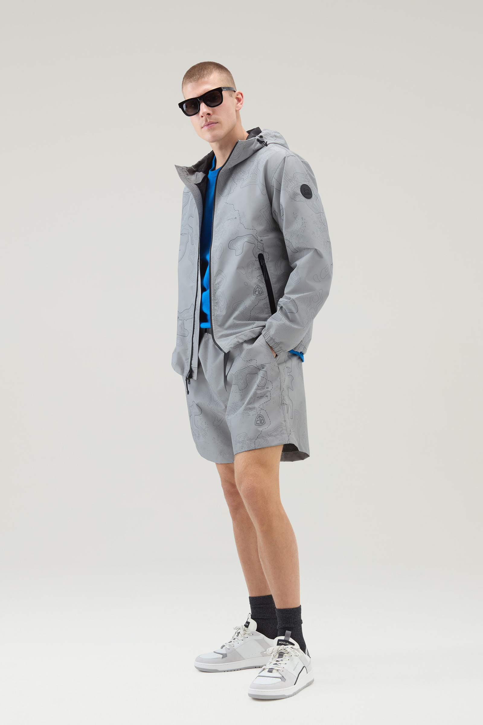 Men's Reflective Jacket in Ripstop Fabric Grey | Woolrich USA